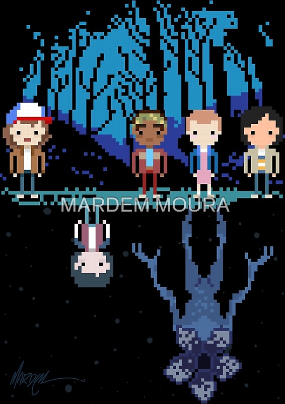 "STRANGER PIXEL" by MARDEM MOURA | Redbubble