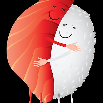 "Cute Sushi Hug Fish Hugging Rice product" Kids T-Shirt for Sale by ...