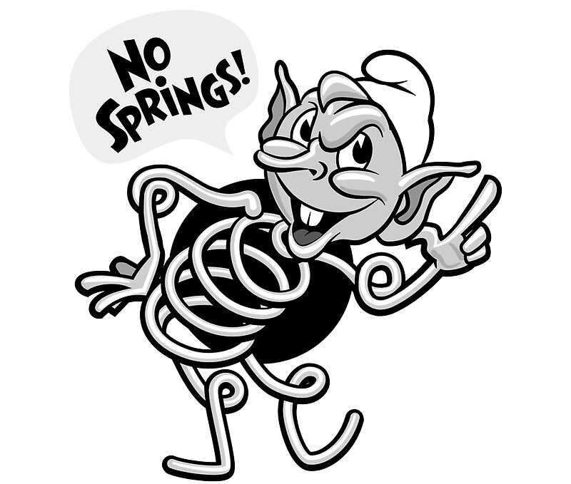 "Coily the Spring Sprite" by HeftyLifter | Redbubble