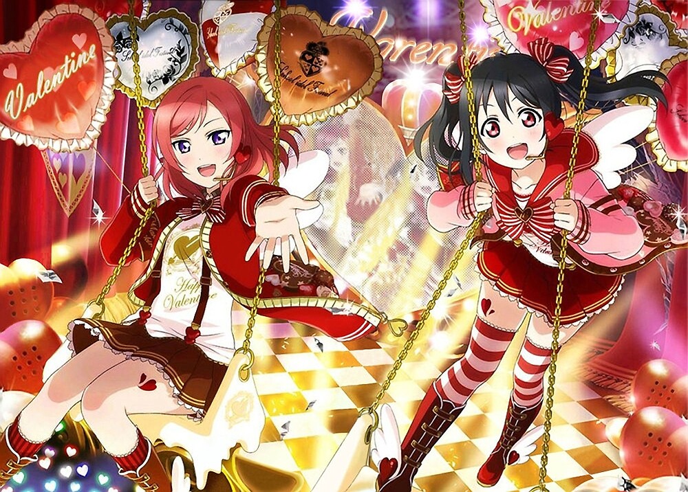 "Nico & Maki Valentine's Day 2 - Nico Variant" by Munificent | Redbubble