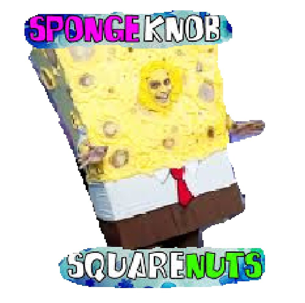Spongeknob Squarenuts By Meltingtrip Redbubble