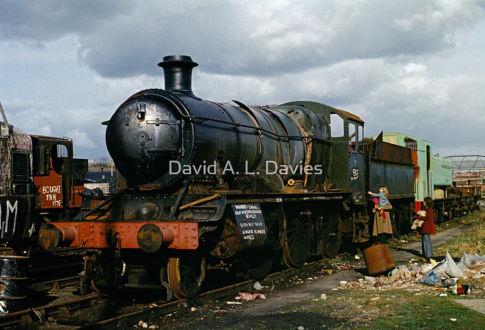 "Discarded steam locos in Barry Scrapyard, UK, 1970s" by David A. L ...