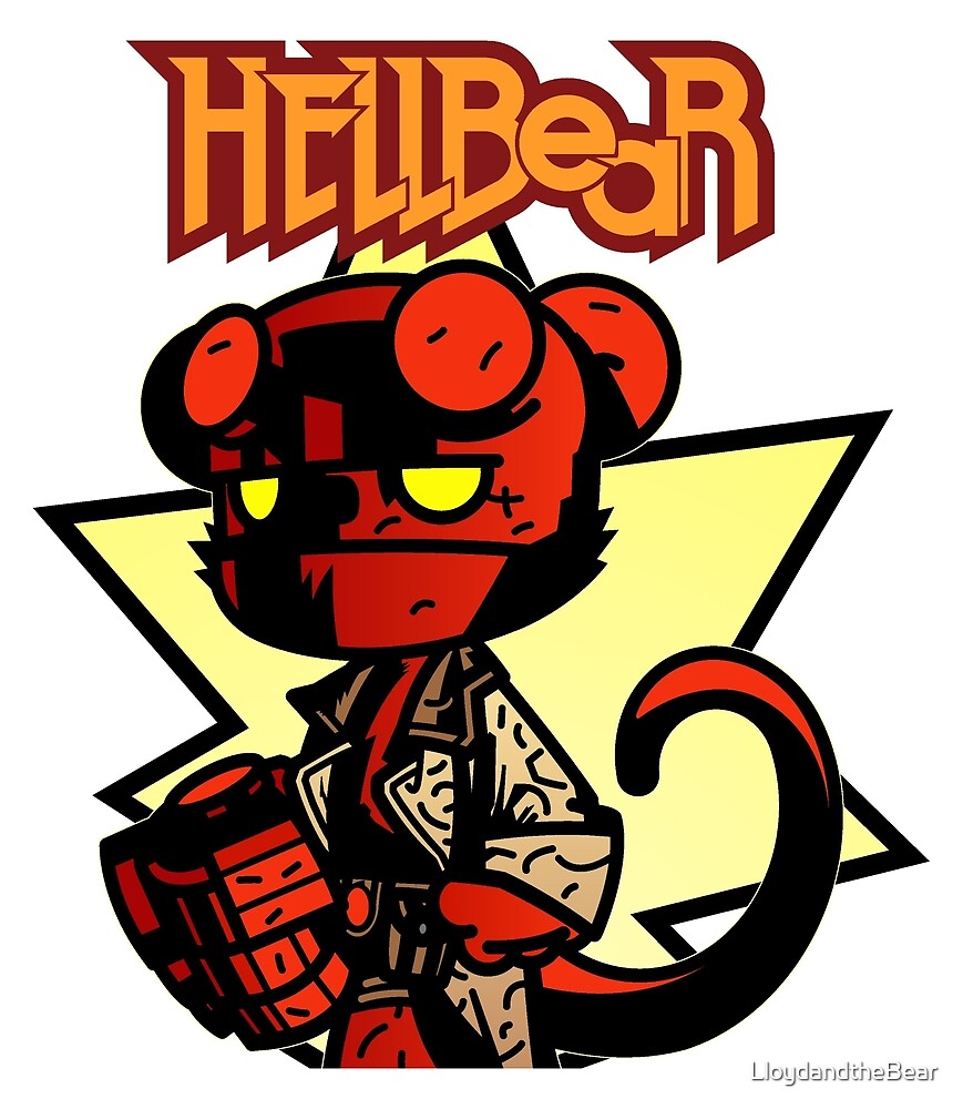 "Hellbear" by LloydandtheBear | Redbubble