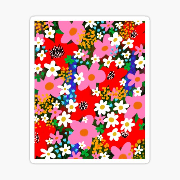 60s Flower Power 1960s Stickers | Redbubble