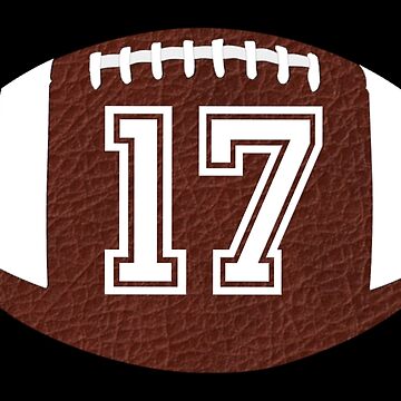 "American Football Jersey No 17 Uniform Back Number #17" Kids T-Shirt ...