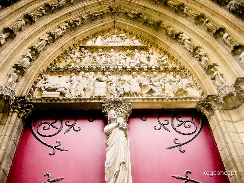 "Red Doors at Notre Dame" by keyconcept | Redbubble