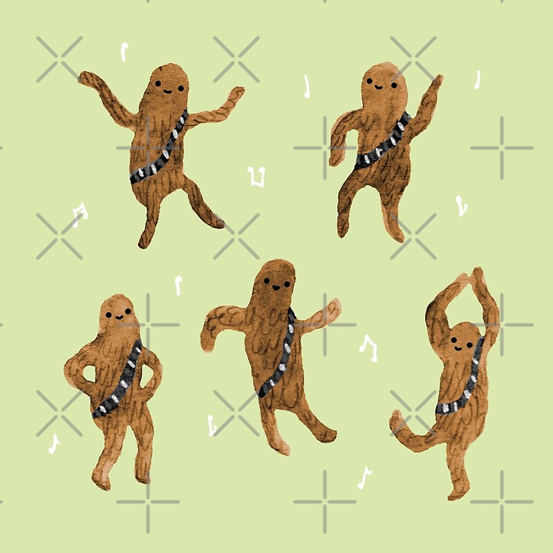 "Wookie Dance Party" by Sophie Corrigan | Redbubble