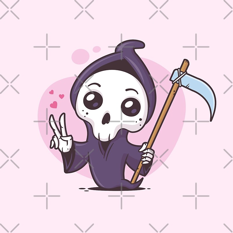 "Kawaii Grim Reaper" by zoljo | Redbubble
