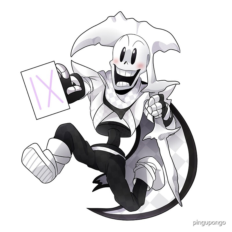 "Xtale!Papyrus Sticker" by pingupongo | Redbubble