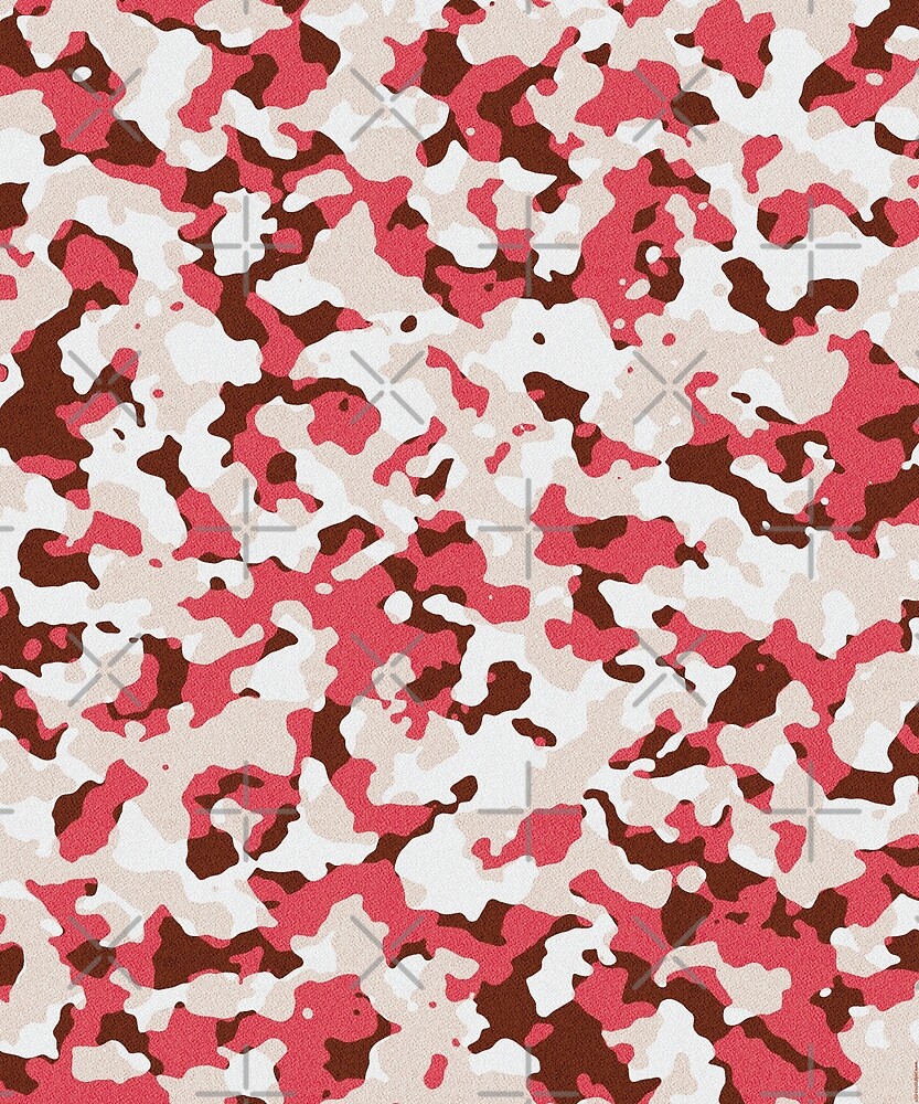 "Red camouflage pattern" by steveball | Redbubble