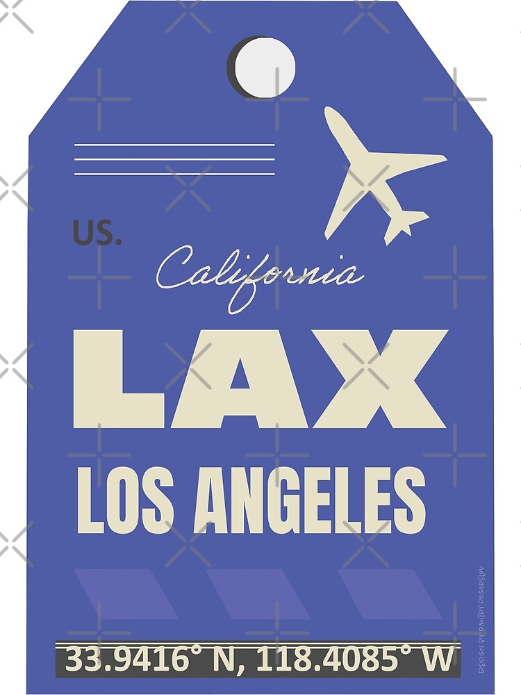"Los Angeles LAX original navy" by airportstickers K. G. | Redbubble