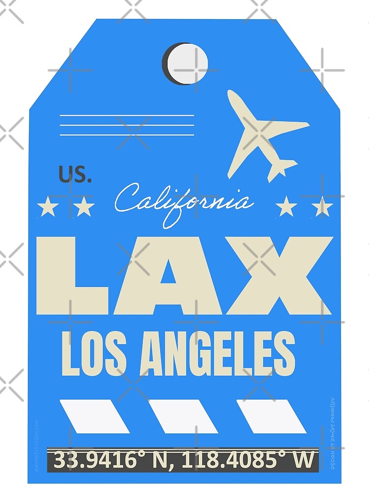 "Los Angeles LAX blue sky" by airportstickers K. G. | Redbubble