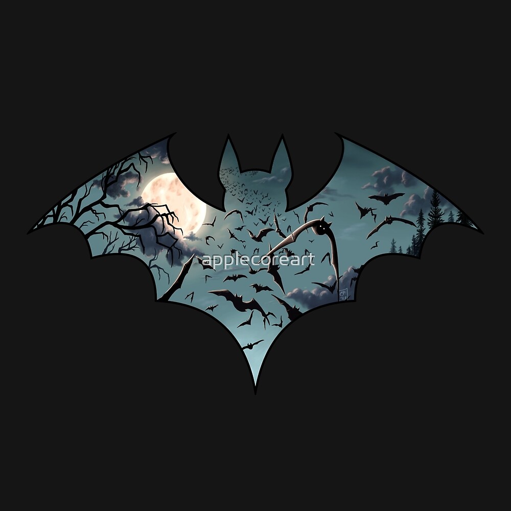 "Batty Cutout" by applecoreart | Redbubble