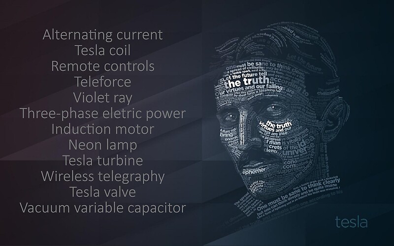 "Nikola Tesla Word Art Ambigram" by Sedgyfergo | Redbubble