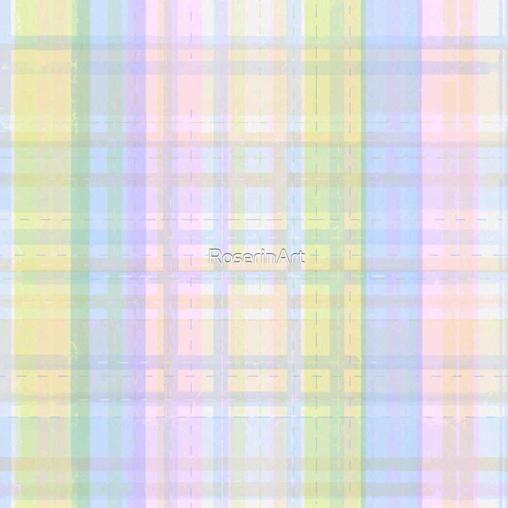 "Pastel Colors Plaid Pattern" by RoserinArt | Redbubble