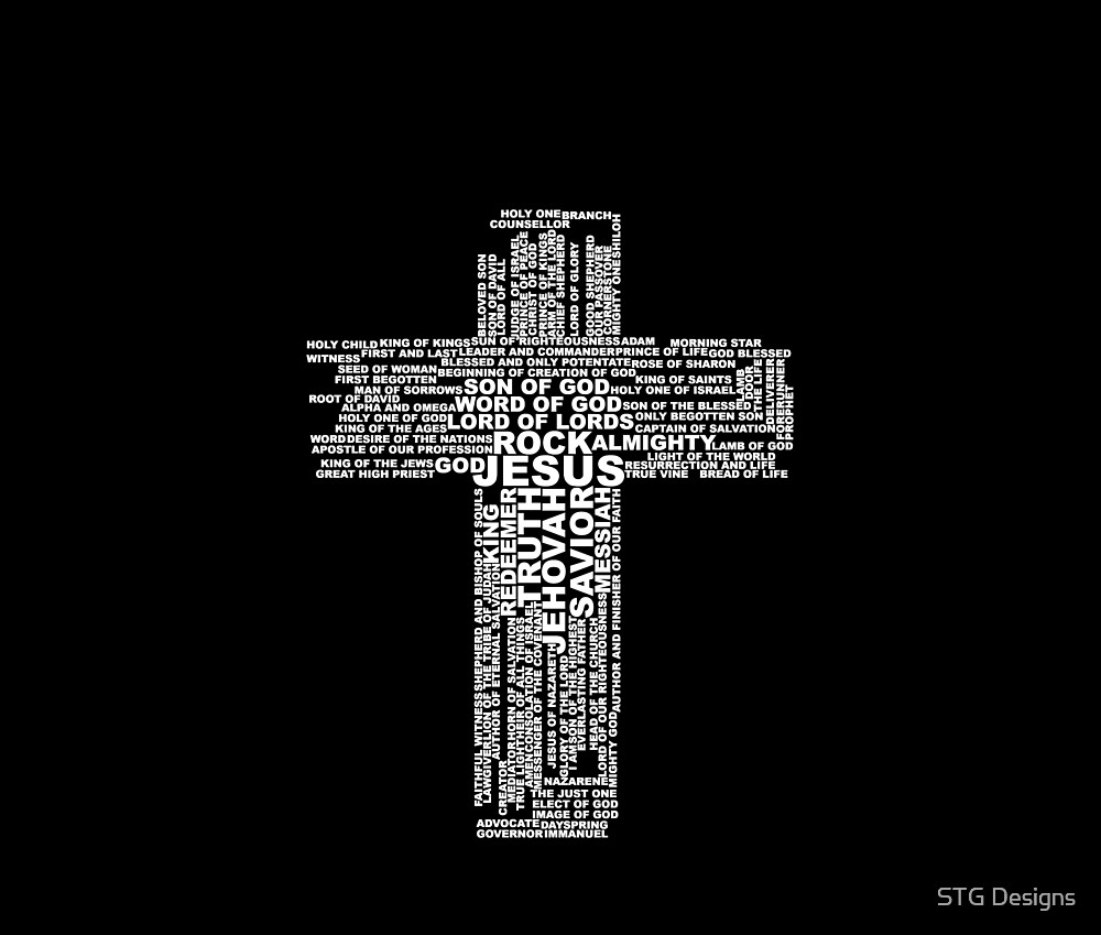 "Names of Jesus Christ on the Cross - KJV Design" by STG Designs ...