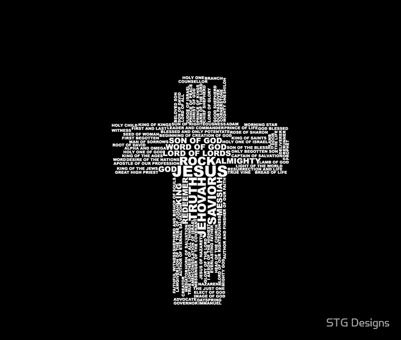 "Names of Jesus Christ on the Cross - KJV Design" by STG Designs ...