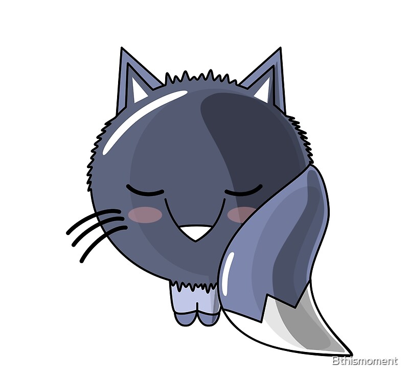 "Sly Ronnie Blue Kawaii Fox " by Bthismoment | Redbubble
