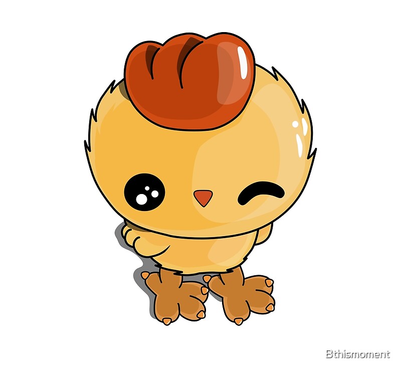 "Pikpik the kawaii baby chick" by Bthismoment | Redbubble