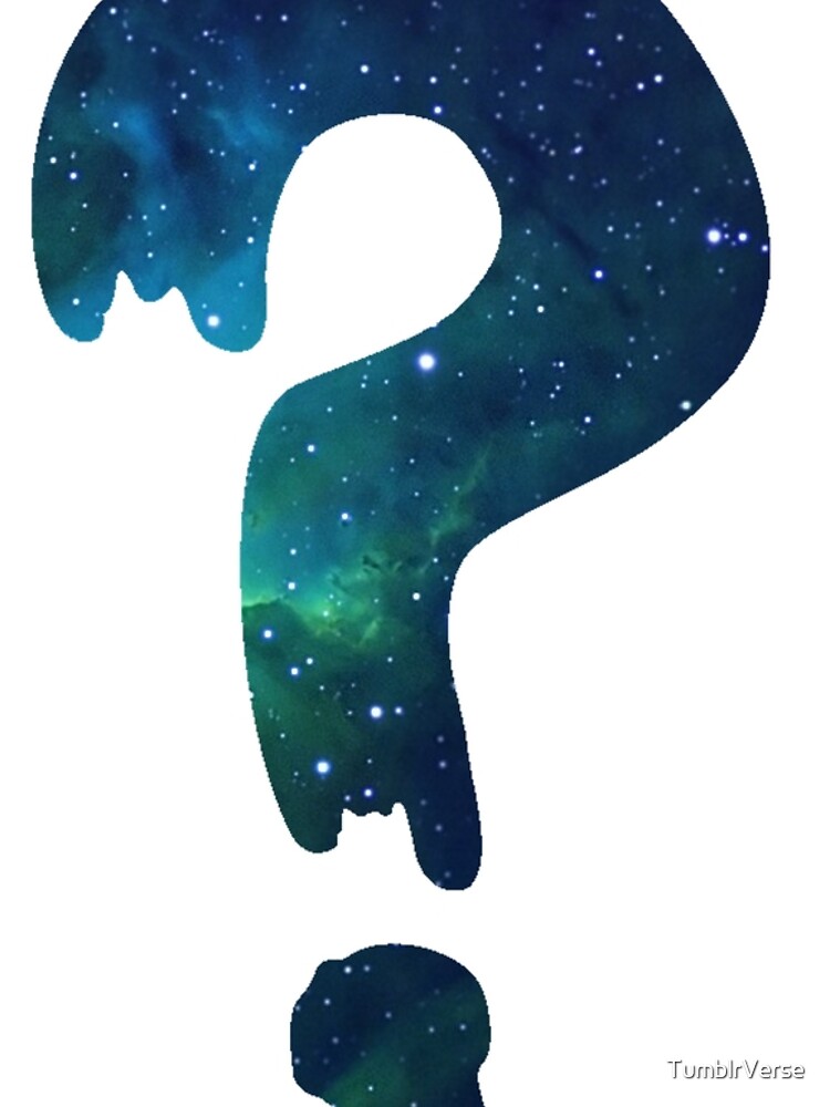 "Soos Question Mark Galaxy Print" Sticker by TumblrVerse | Redbubble