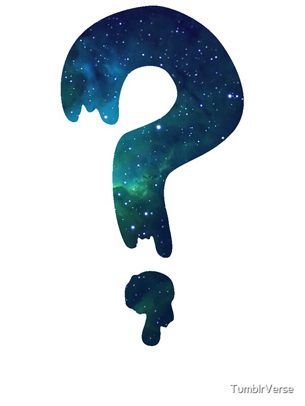 "Soos Question Mark Galaxy Print" Stickers by TumblrVerse | Redbubble