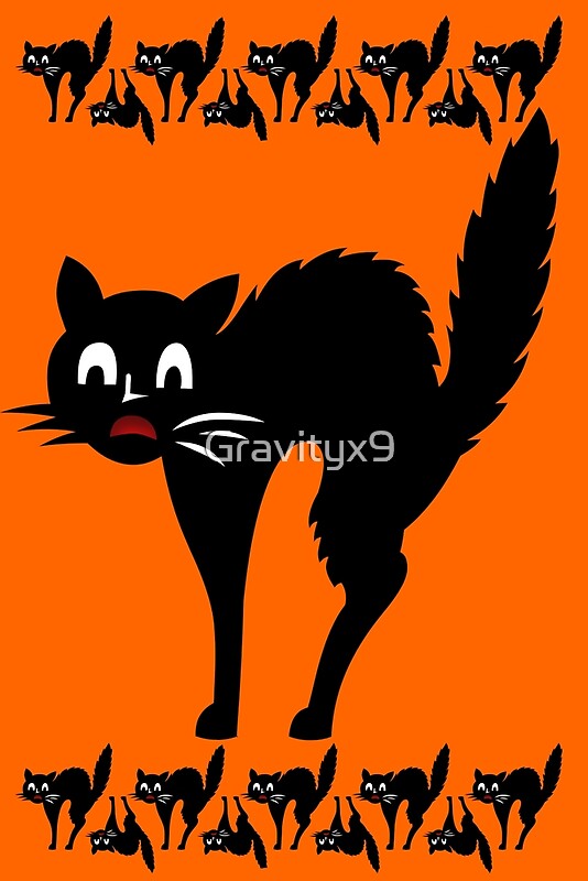" Halloween Scaredy Cat" by Gravityx9 | Redbubble