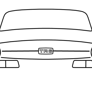 "Triumph TR6 classic car outline graphic (black)" Poster for Sale by ...