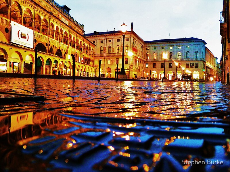 "The Piazza in Padova, Italy" by Stephen Burke | Redbubble
