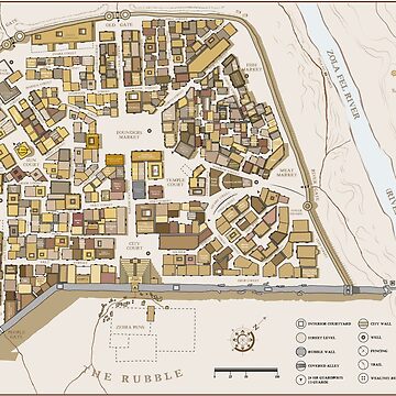 "Colour Map of New Pavis " Poster for Sale by Chaosium | Redbubble