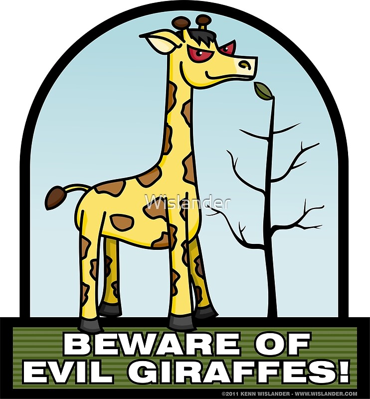 "Evil Giraffe" by Wislander | Redbubble