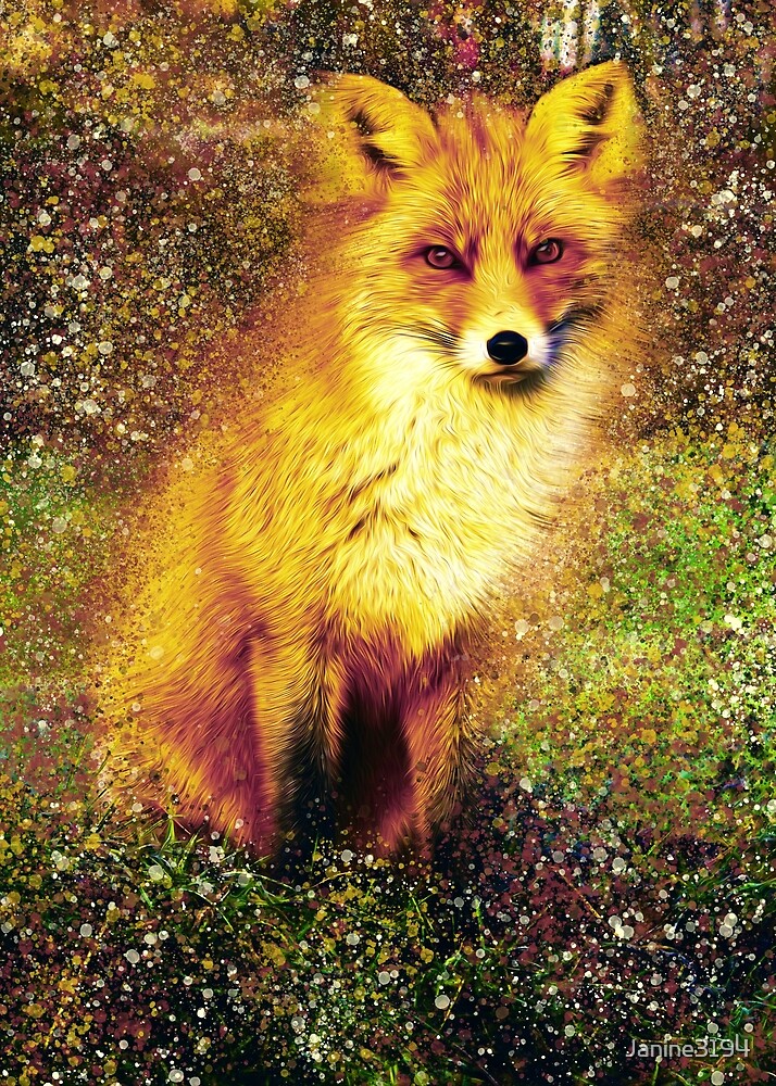 "Splatter Fox" by Janine3194 | Redbubble