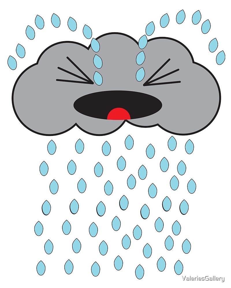 "Crying Cloud" by ValeriesGallery | Redbubble