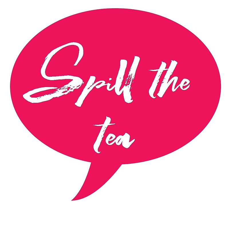 "Spill the tea VSCO girls stickers and more" by MarniePatchett | Redbubble