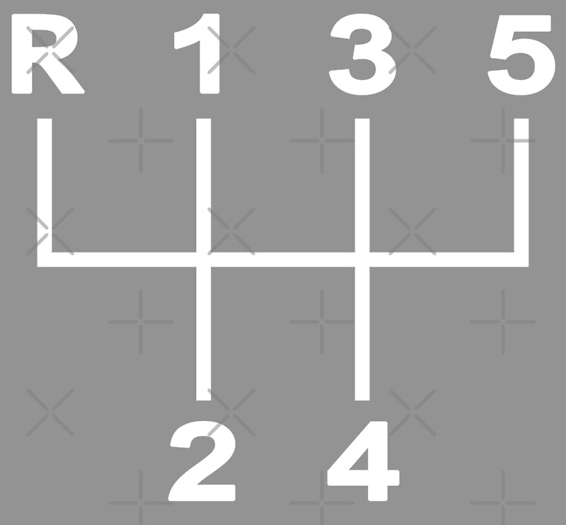 "5 Speed Shift Pattern" by philarego | Redbubble