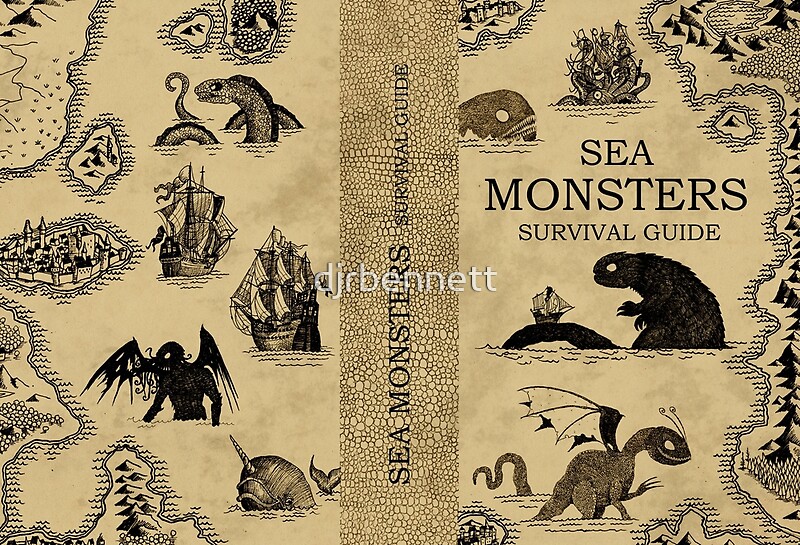 "Sea Monsters Survival Guide" by djrbennett | Redbubble