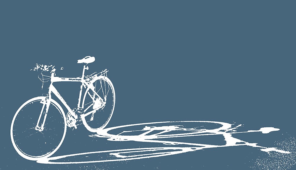 "bike in shadow" by bicyclegood | Redbubble