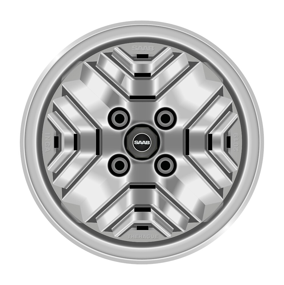 "SAAB 900 Classic Inca Wheel" by saabthehague | Redbubble