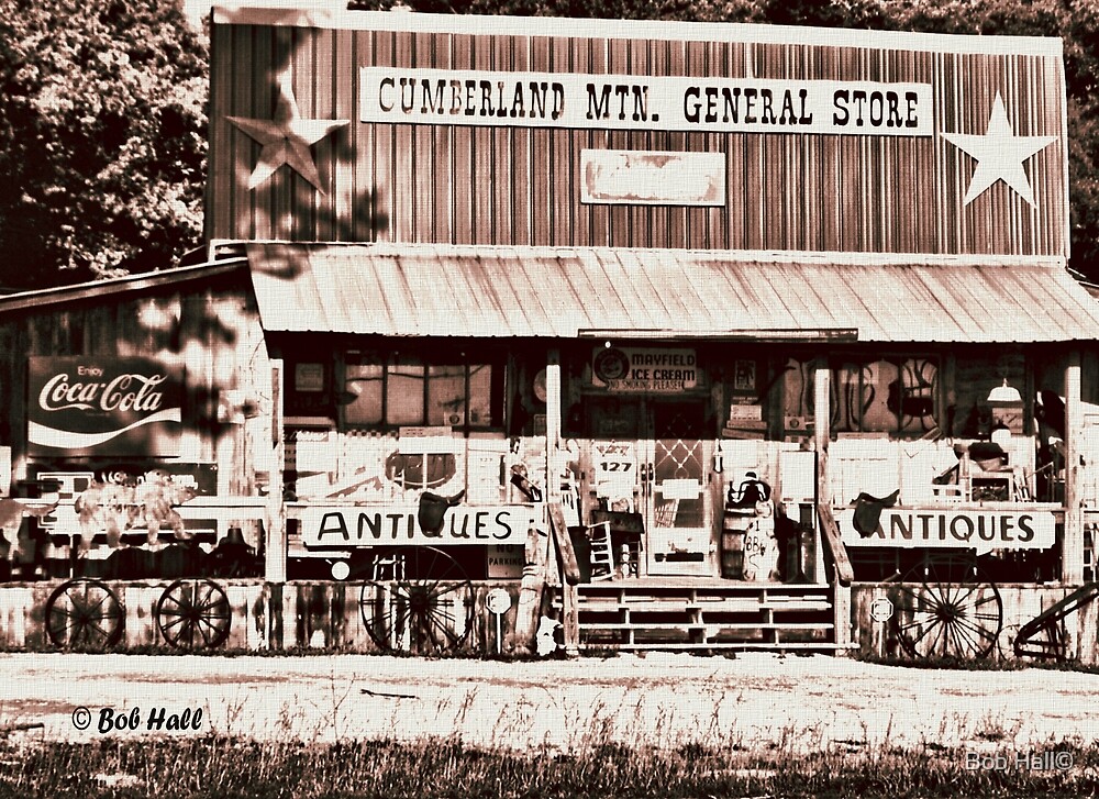 ""CUMBERLAND MOUNTAIN GENERAL STORE (b/w with red tint)," Photo, for ...