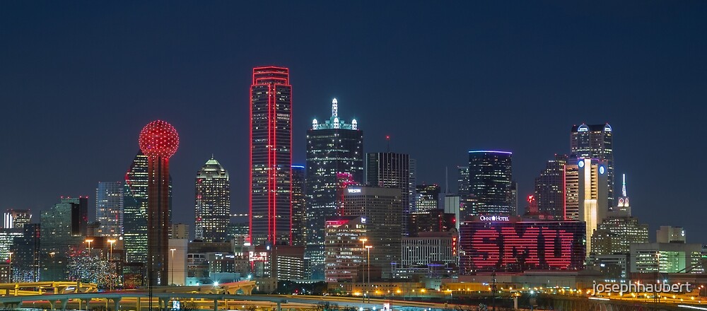 "Dallas SMU Skyline" by josephhaubert | Redbubble