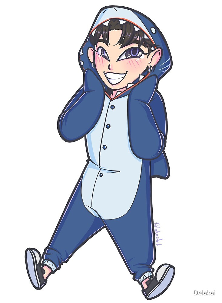 "Stray Kids Changbin - Shark Pajamas" by Delakai | Redbubble