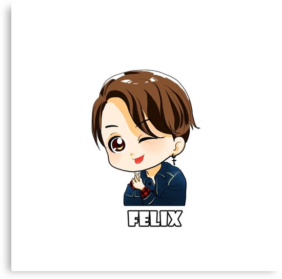 "KPOP STRAY KIDS FELIX CHIBI" Canvas Print by LySaVN | Redbubble