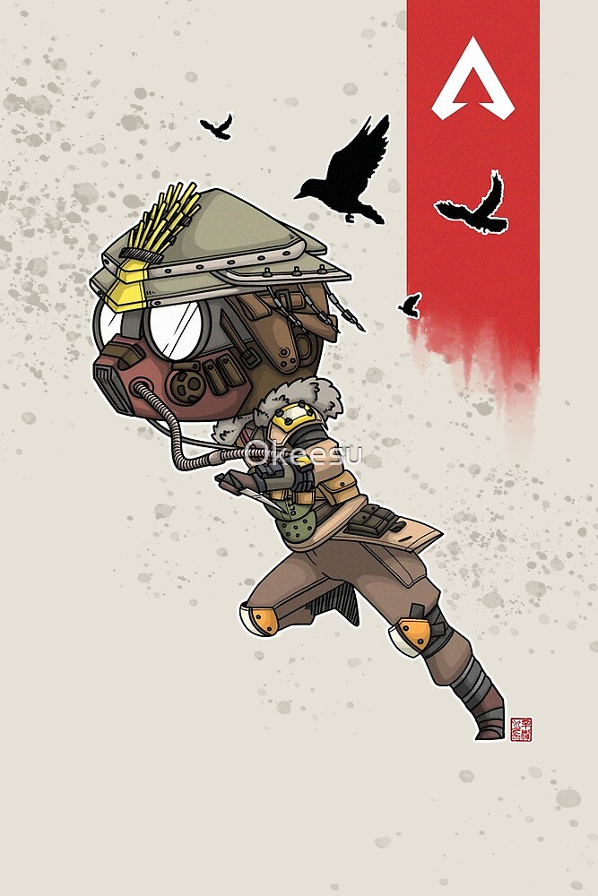 "[Chibi] Apex Legends: Bloodhound" by Okeesu | Redbubble