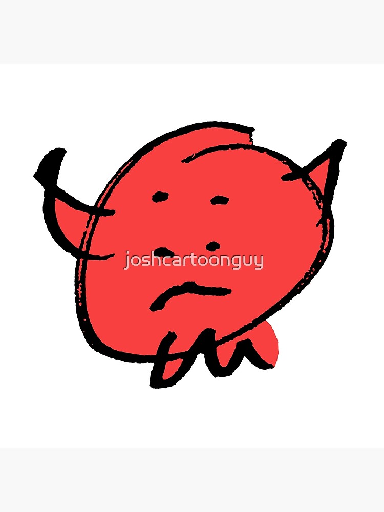 "Goofy Devil" Canvas Print by joshcartoonguy | Redbubble