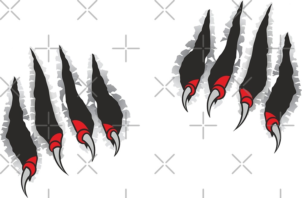 "Beast claws - Halloween wound" by ClassicalHollow | Redbubble