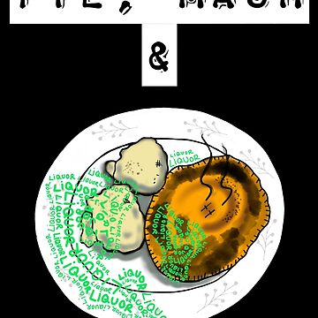 "Pie Mash and Liquor London Cockney Food" Poster for Sale by Emma ...