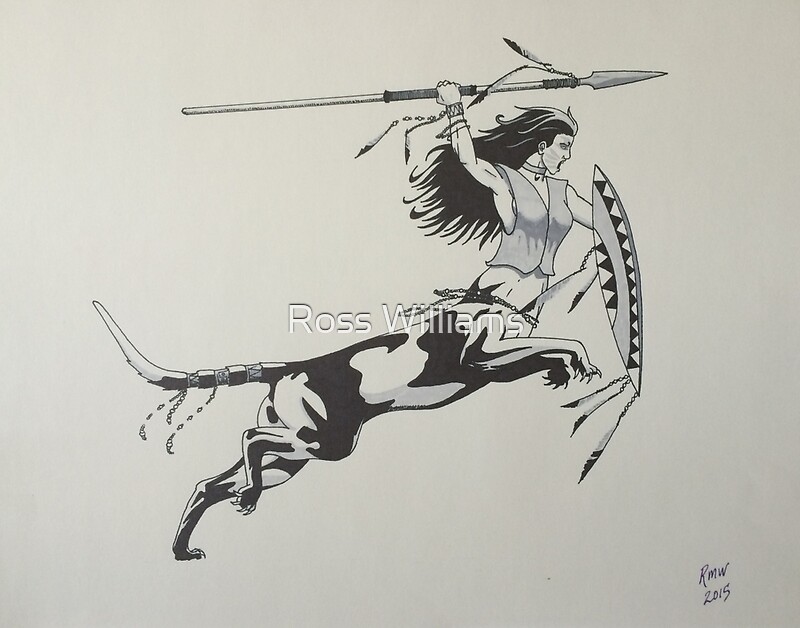 "Wemic Warrior" by Ross Williams | Redbubble