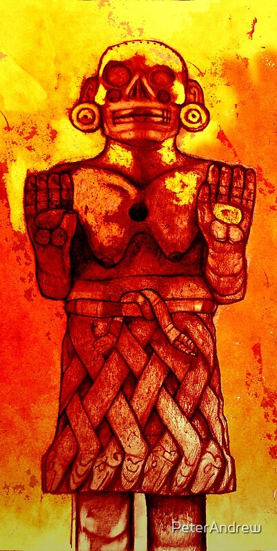 "Coatlicue - Aztec goddess, The mythological mother of the moon and ...