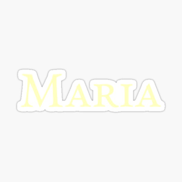 Maria Name Stickers | Redbubble