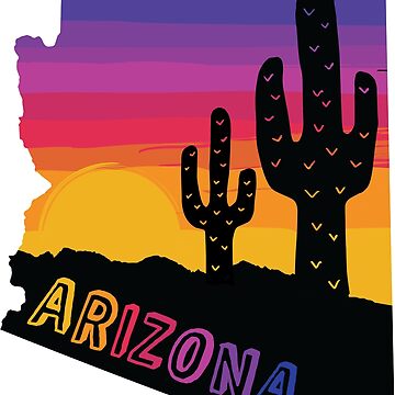 "Arizona Sunset" Sticker for Sale by robyriker | Redbubble