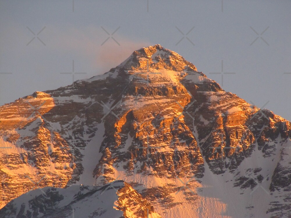 "Sunset on Mount Everest (Tibet, China)" by SkiCC | Redbubble